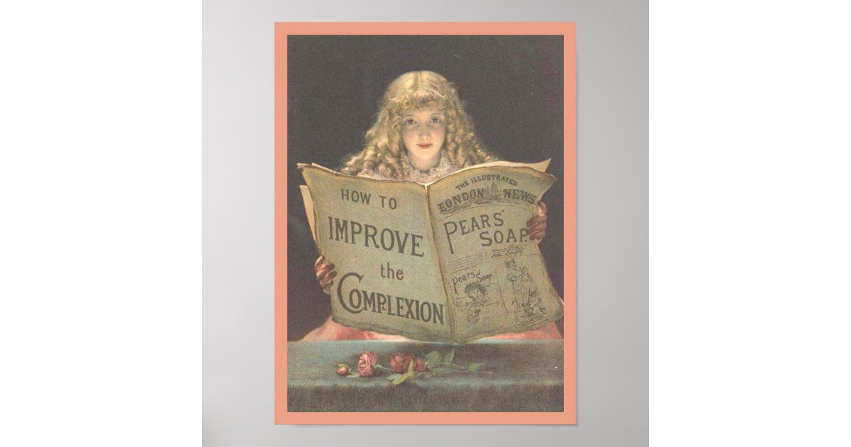 Pears Soap Complexion Ad Poster | Zazzle