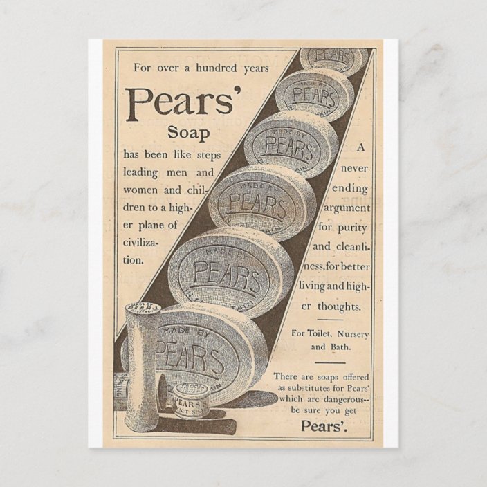 Pears' Soap Postcard | Zazzle.com