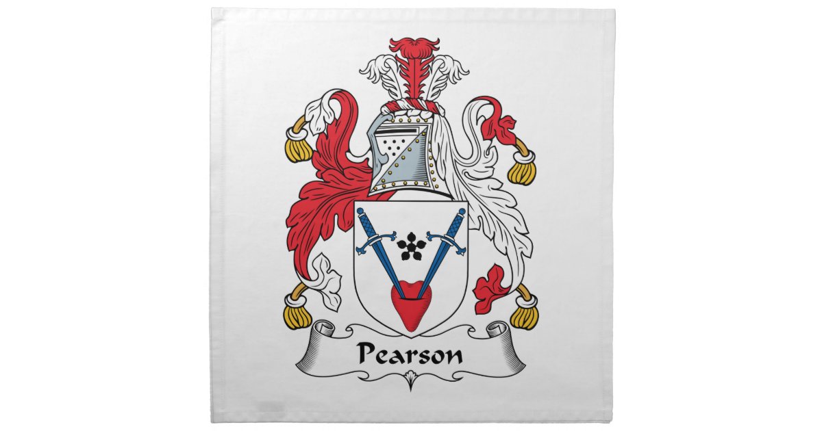 Pearson Family Crest Napkin | Zazzle