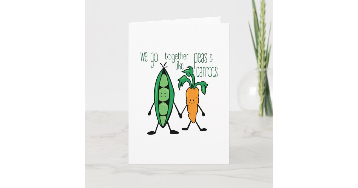 Peas & Carrots Card | Zazzle
