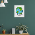 Peas On Earth Funny Veggie Peace Pun Poster | Zazzle