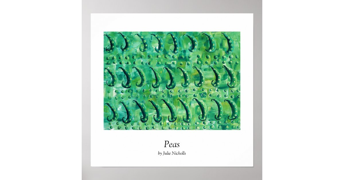 Peas Poster | Zazzle
