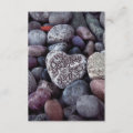 Pebble Heart Discovery Guest Information Details Enclosure Card | Zazzle
