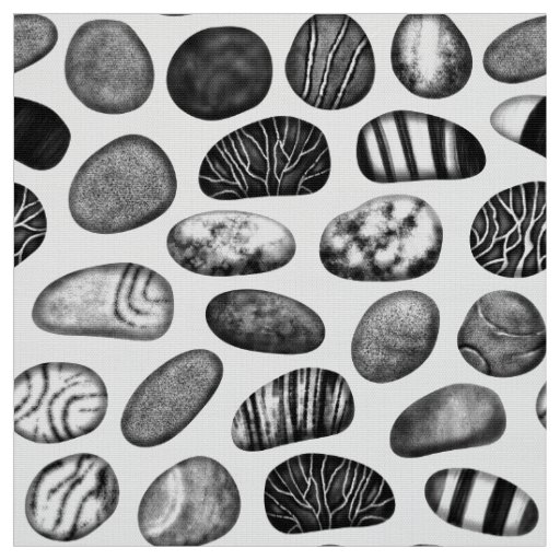 Pebble Pattern Fabric | Zazzle