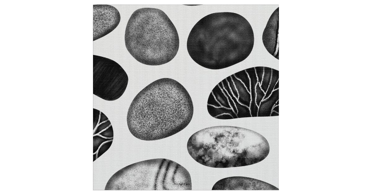Pebble Pattern Fabric | Zazzle