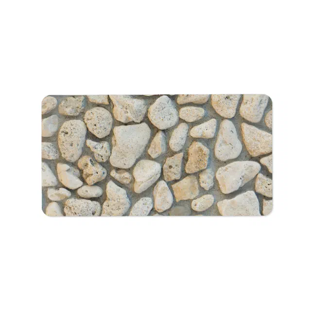 Pebble pattern label | Zazzle