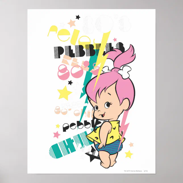 PEBBLES™ 80s Punk Poster | Zazzle