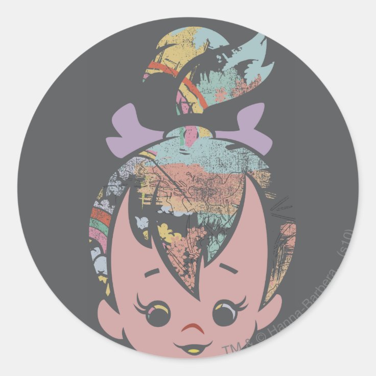 PEBBLES™ Color Collage Classic Round Sticker | Zazzle