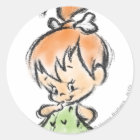 The Flintstones and Rubbles Family Graphic Square Sticker | Zazzle.com