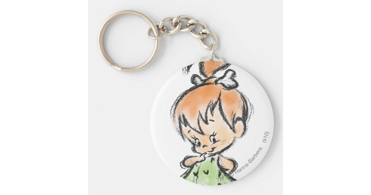 PEBBLES™ - Hand Drawn Sketch Keychain | Zazzle.com
