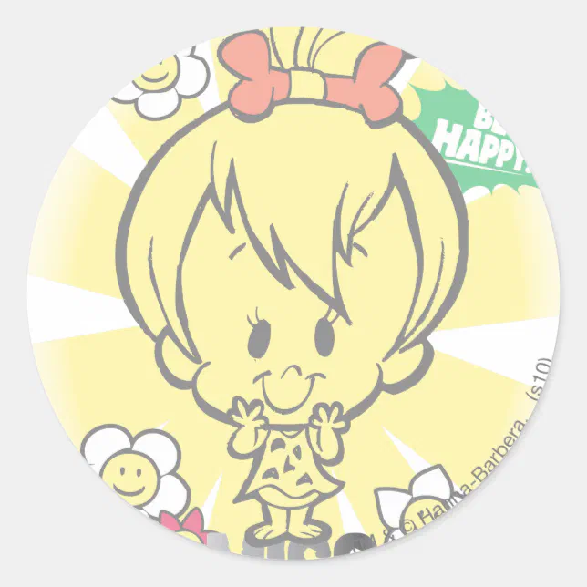 PEBBLES™ Miss Wonderful Classic Round Sticker | Zazzle