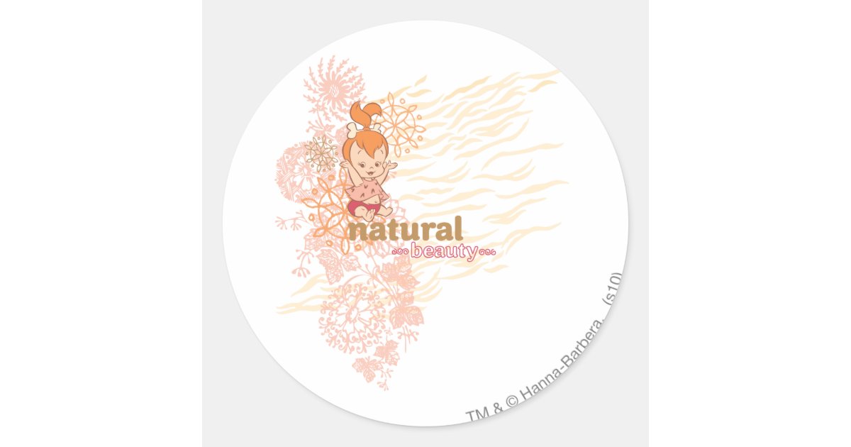 PEBBLES™ Natural Beauty Classic Round Sticker | Zazzle