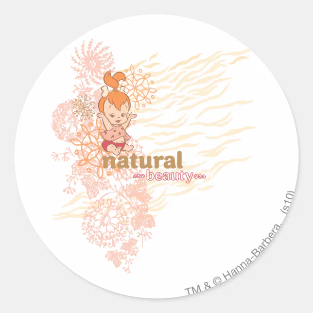 PEBBLES™ Natural Beauty Classic Round Sticker | Zazzle