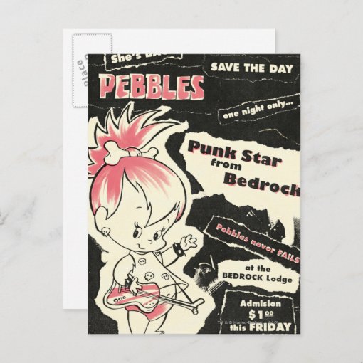 PEBBLES™ Punk Rock Legend Postcard | Zazzle