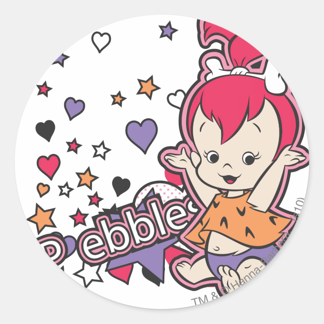 PEBBLES™ Purple Heart Classic Round Sticker | Zazzle