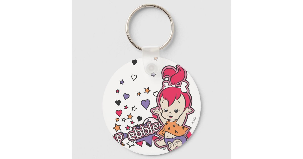 PEBBLES™ Purple Heart Keychain | Zazzle