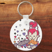 PEBBLES™ Purple Heart Keychain | Zazzle