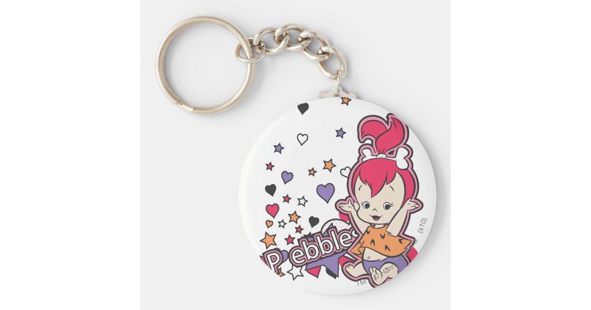 PEBBLES™ Purple Heart Keychain | Zazzle.com