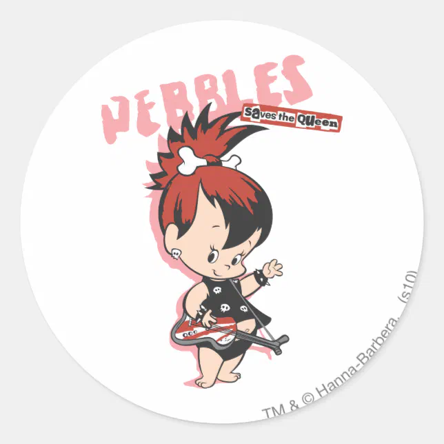 PEBBLES™ Rock Star Classic Round Sticker | Zazzle