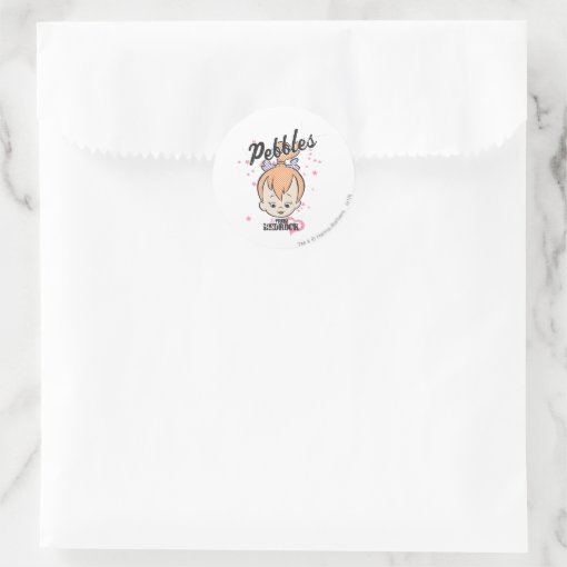 PEBBLES™ Stars and Hearts Classic Round Sticker | Zazzle