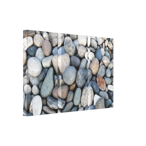 Pebbles Triptych Wall Art | Zazzle
