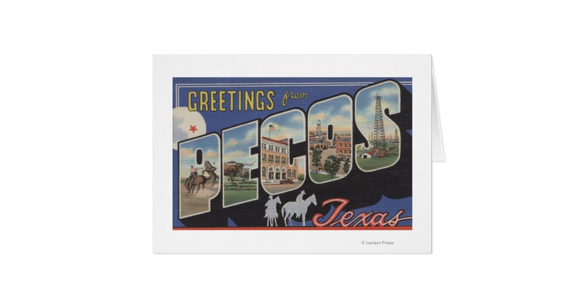 Pecos, TexasLarge Letter ScenesPecos, TX | Zazzle