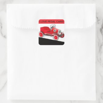 Pedal Cars Sticker | Zazzle