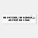 Peddle Powered car? Bumper Sticker | Zazzle