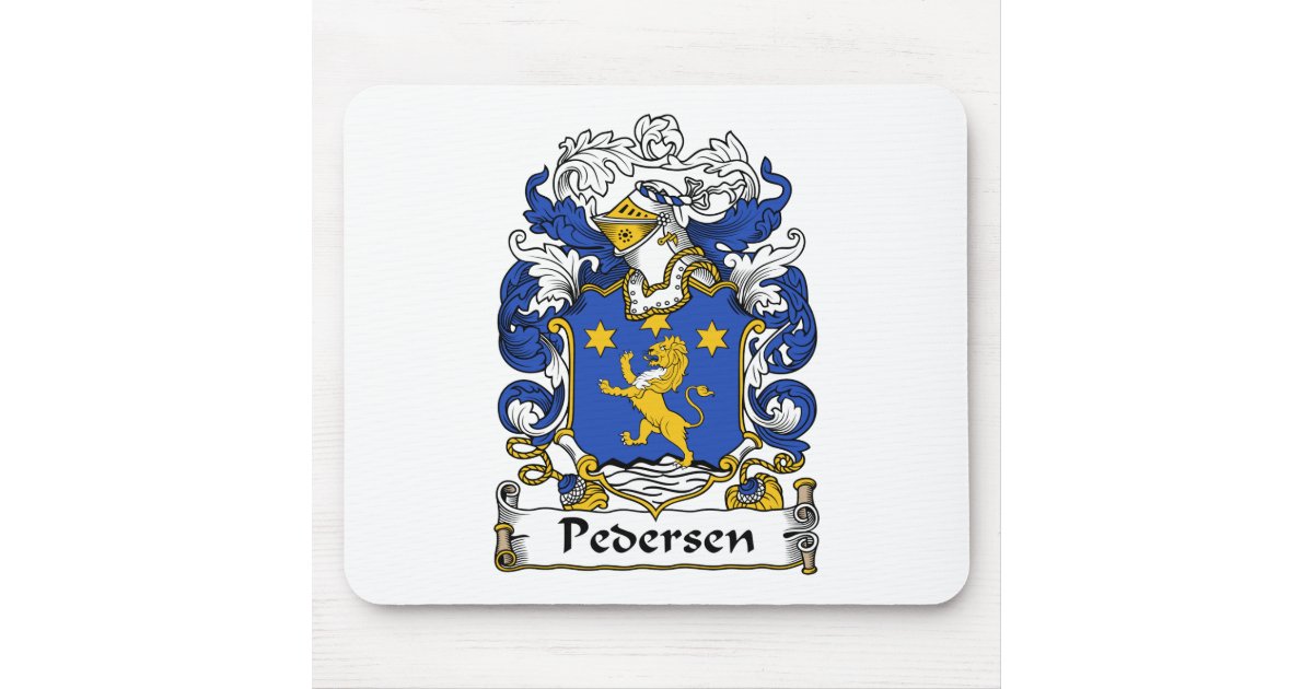 Pedersen Family Crest Mouse Pad | Zazzle