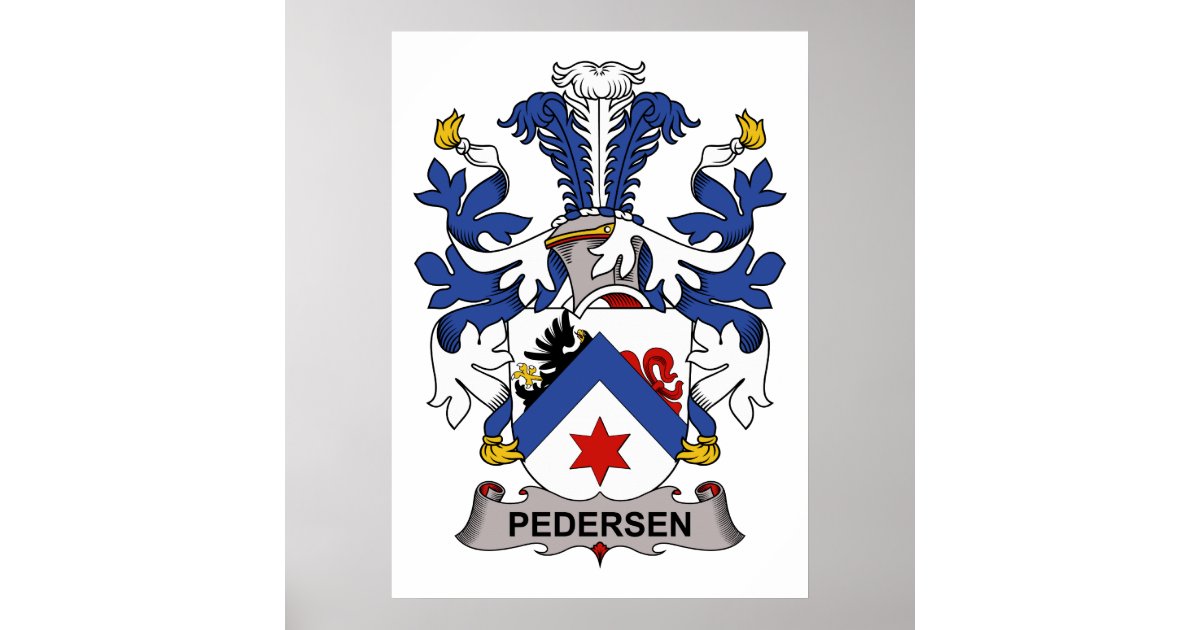 Pedersen Family Crest Poster | Zazzle