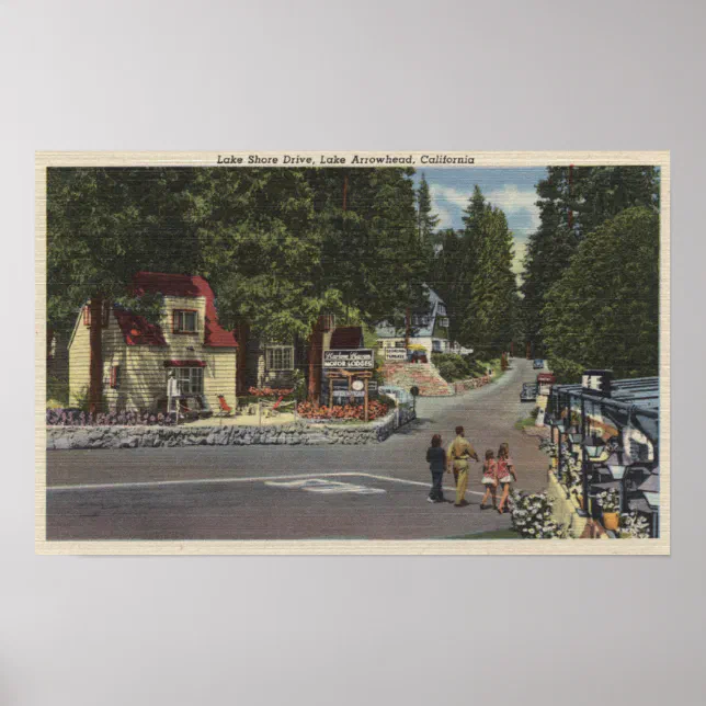 Pedestrians on Lake Shore Drive Poster | Zazzle