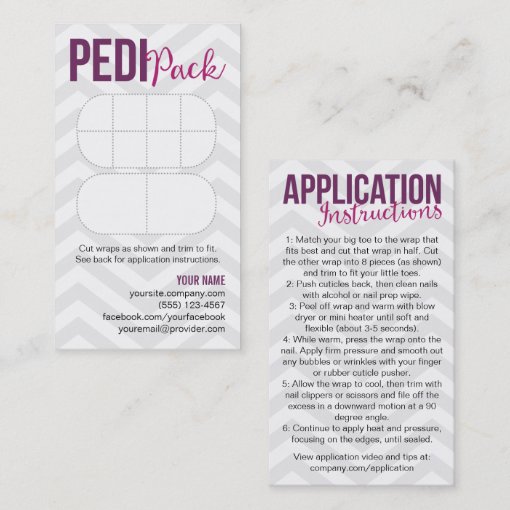 Pedi Pack Business Cards | Zazzle