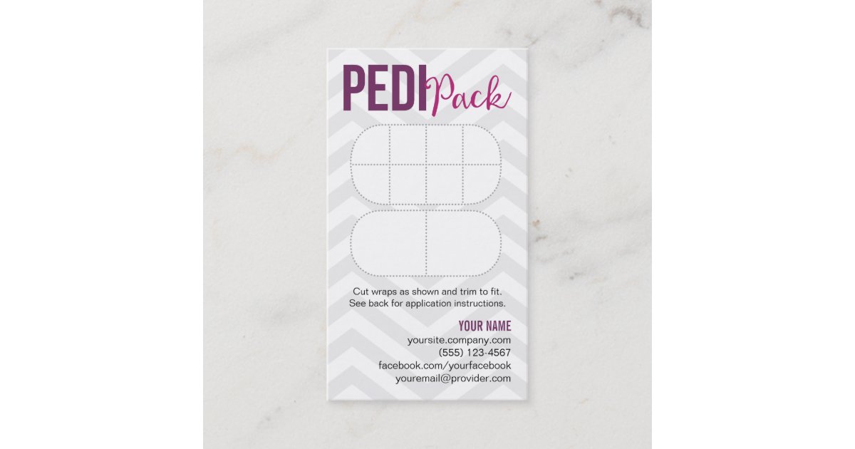 Pedi Pack Business Cards | Zazzle