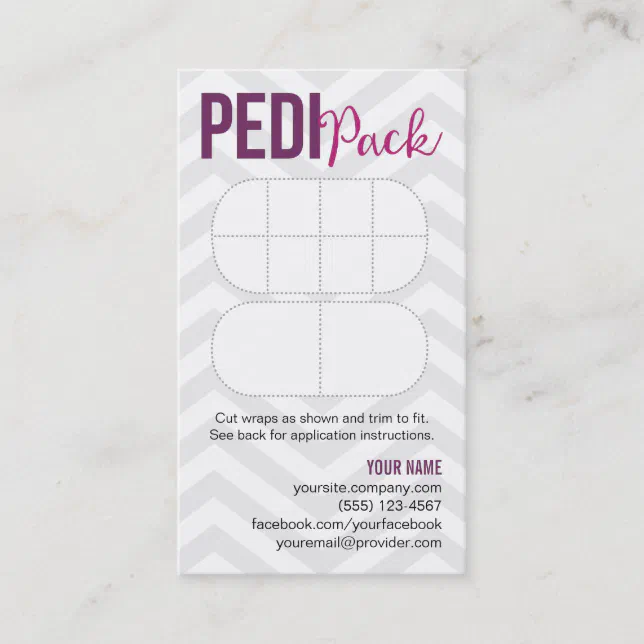 Pedi Pack Business Cards | Zazzle