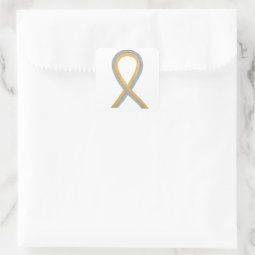 Pediatric Brain Cancer Awareness Ribbon Stickers | Zazzle