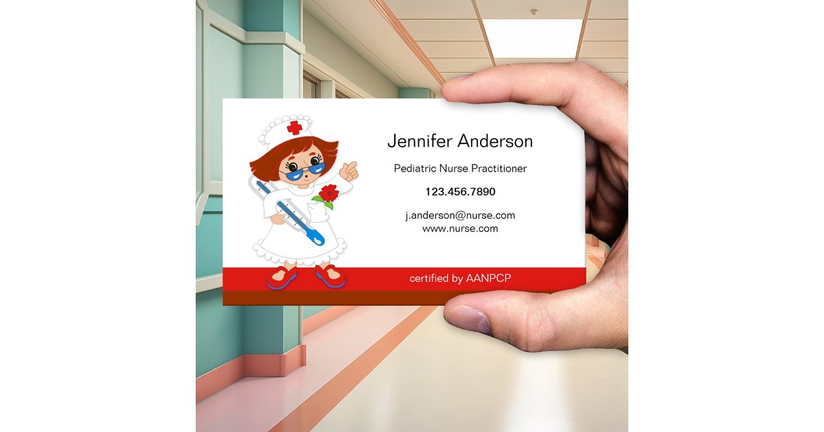 Pediatric Nurse Practioner Business Card | Zazzle