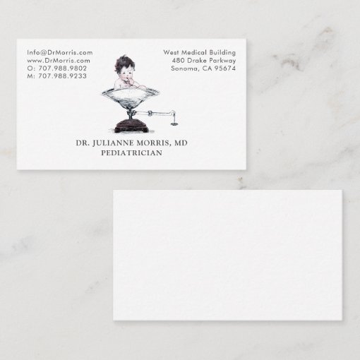 Pediatrician Business Card | Zazzle