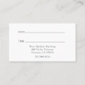 Pediatrician Photo Appointment Card | Zazzle