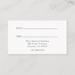 Pediatrician Photo Appointment Card | Zazzle