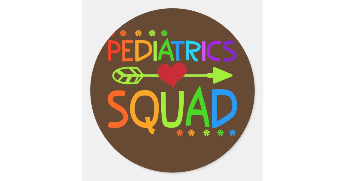 Pediatrics Squad Peds Registered Nurse School Classic Round Sticker ...
