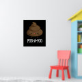 Peek A Poo Funny Poop Pun Dark BG Poster | Zazzle