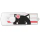 Peeking Cute Black Cat Striped Flash Drive | Zazzle