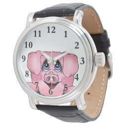 Peeking Piggy Watch | Zazzle