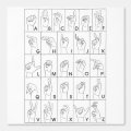 Peel and stick wallpaper American Sign Language Wallpaper | Zazzle