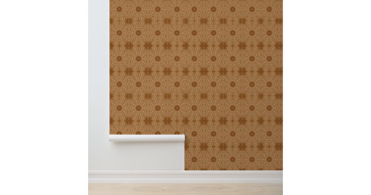 Peel and Stick Wallpaper Henna Ink Pattern | Zazzle