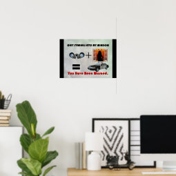 Peeping Tom Warning Sign Poster | Zazzle