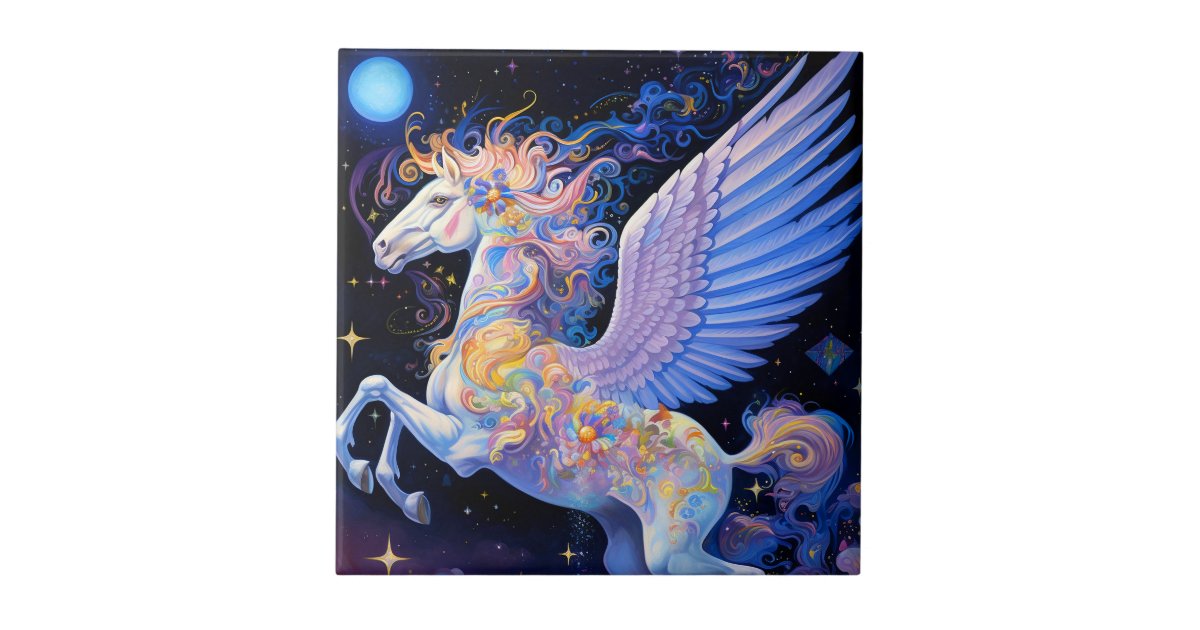 Pegasus Fantasy Art Ceramic Tile | Zazzle