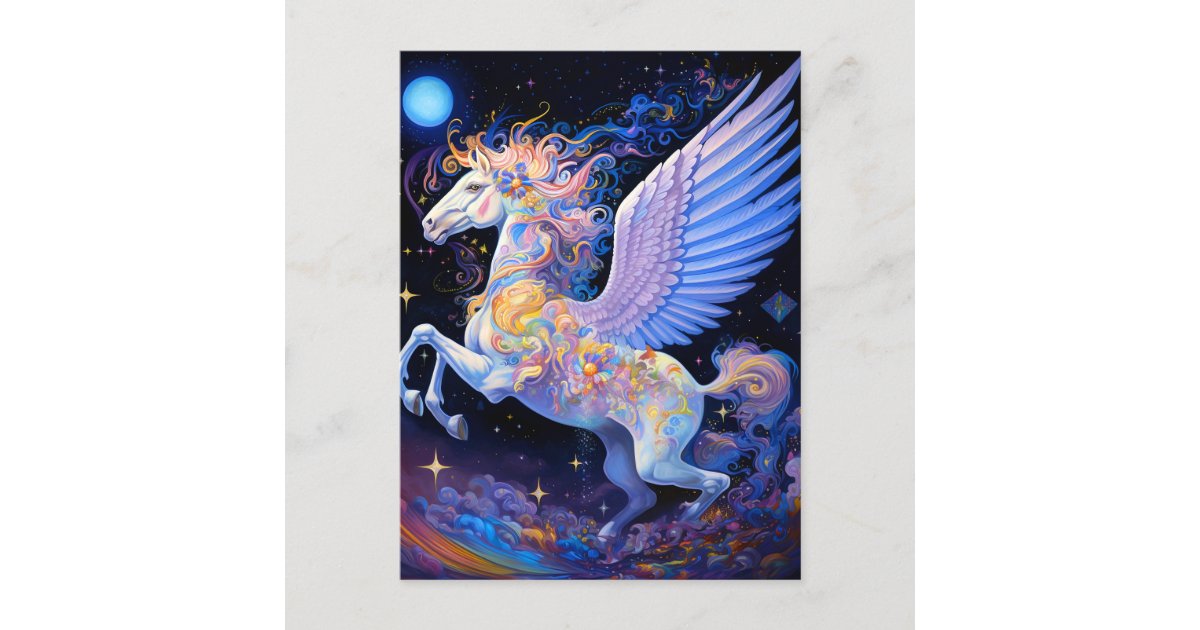 Pegasus Fantasy Art Postcard | Zazzle