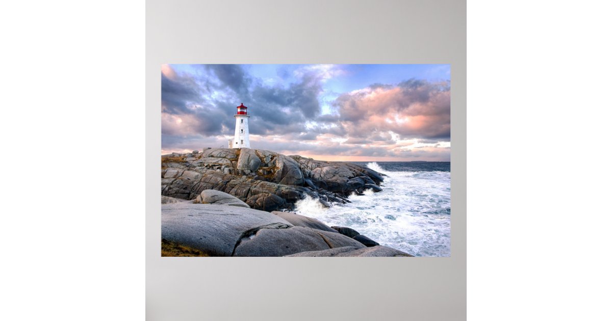 Peggy's Cove Lighthouse Poster | Zazzle