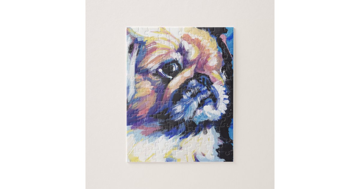 pekingese Dog Pop Art Jigsaw Puzzle | Zazzle